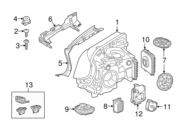 63117472767 Блок управления фары BMW | Запчасти на DRIVE2