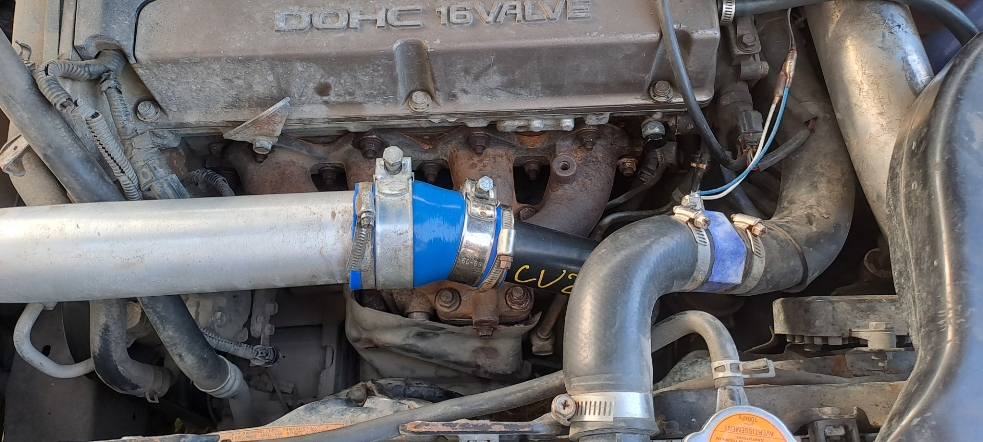 Прощание с дырявым коллектором — Mitsubishi Airtrek Turbo, 2 л, 2002 ...