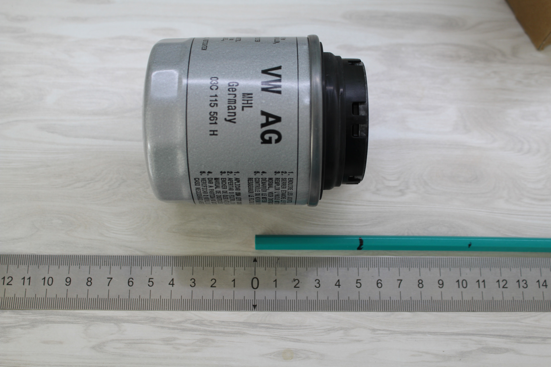 VAG 03C115561H фильтр масляный оригинал — Volkswagen Golf Mk6, 1,4 л ...