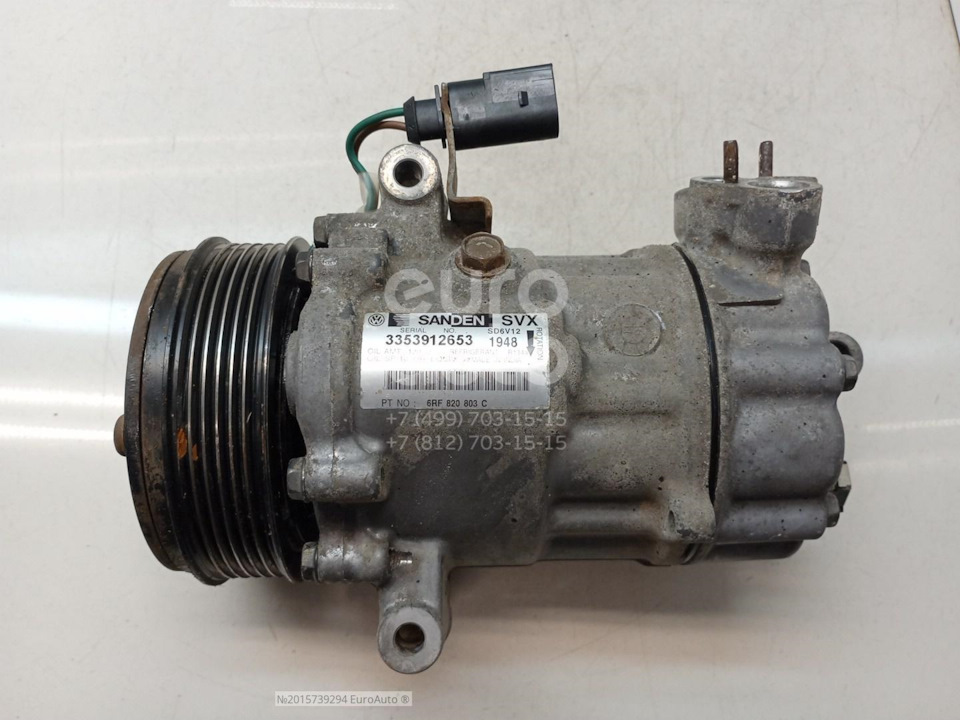 6RF820803C Компрессор климатич. VAG | Запчасти на DRIVE2