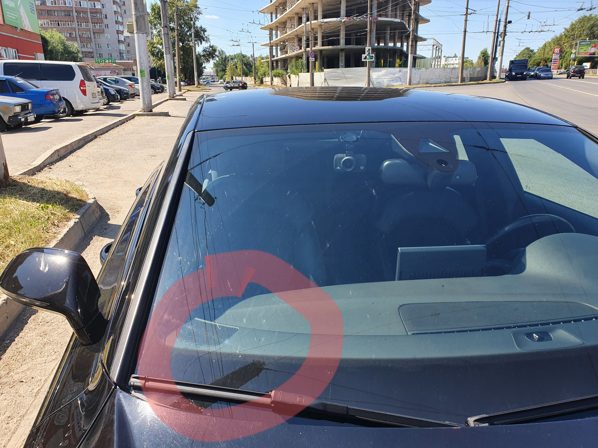 Замена лобового стекла — Audi A7 Sportback (1G), 3 л, 2015 года | визит ...