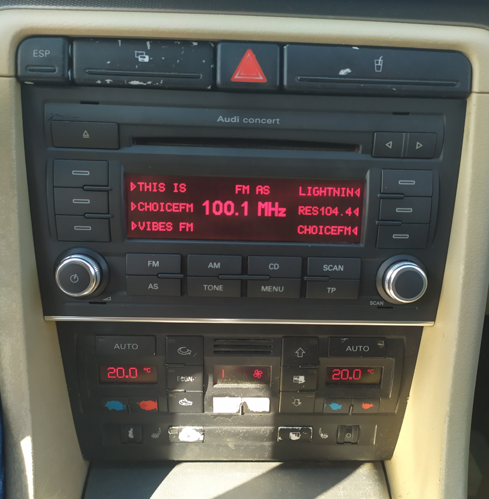 Audi Concert 2+ — Audi A4 Avant (B6), 1,8 л, 2002 года | своими руками ...