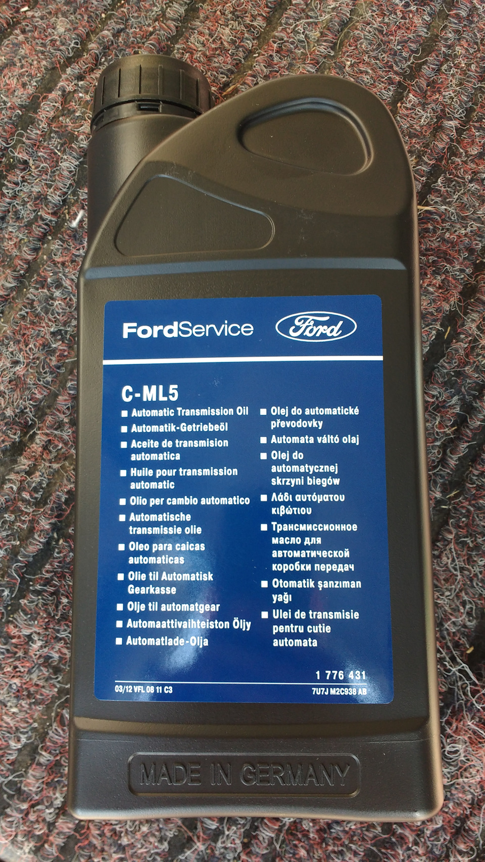 1776431 Жидкость трансмиссионная (красная) 1л Ford | Запчасти на DRIVE2