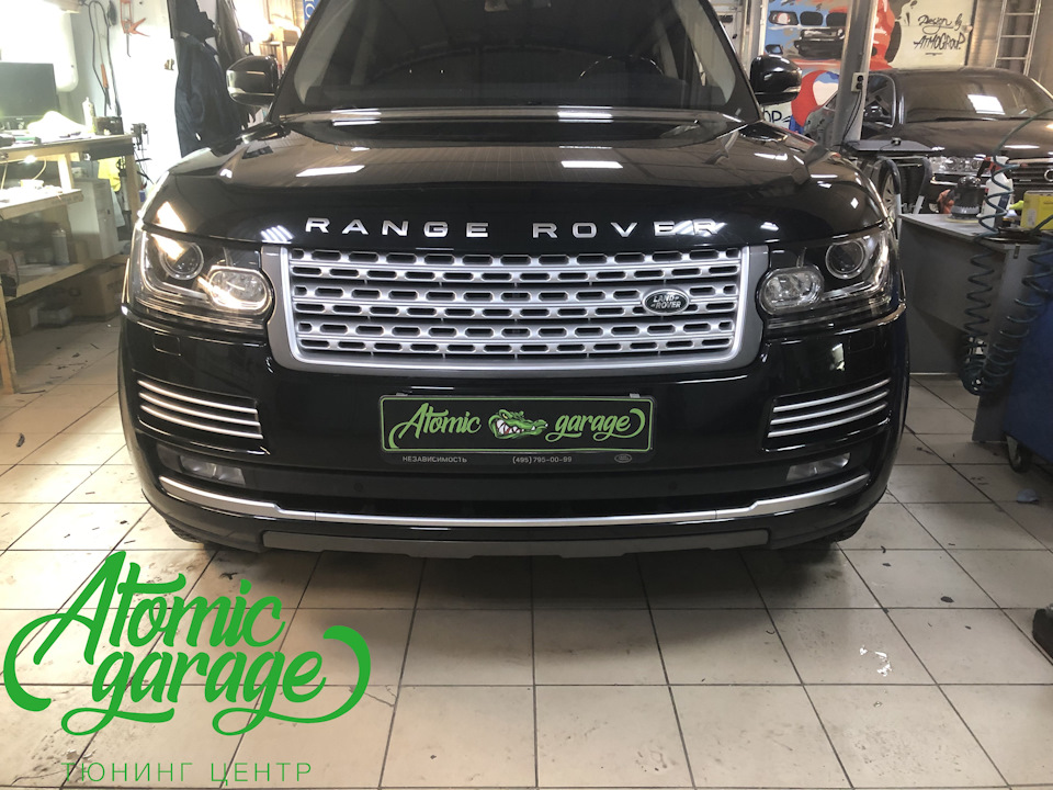 Range Rover L405, заменили штатные линзы на Optima Bi-Led Professional ...
