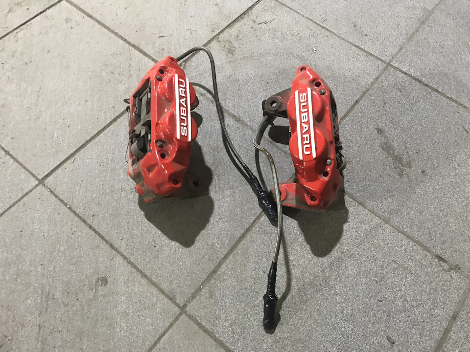 Сборка и тюнинх. Запись № 6. Установка 4POT тормозов на перед, задней ...