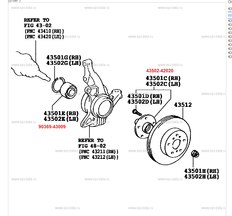 9036943009 Комплект ступичного подшипника TOYOTA LEXUS | Запчасти на DRIVE2