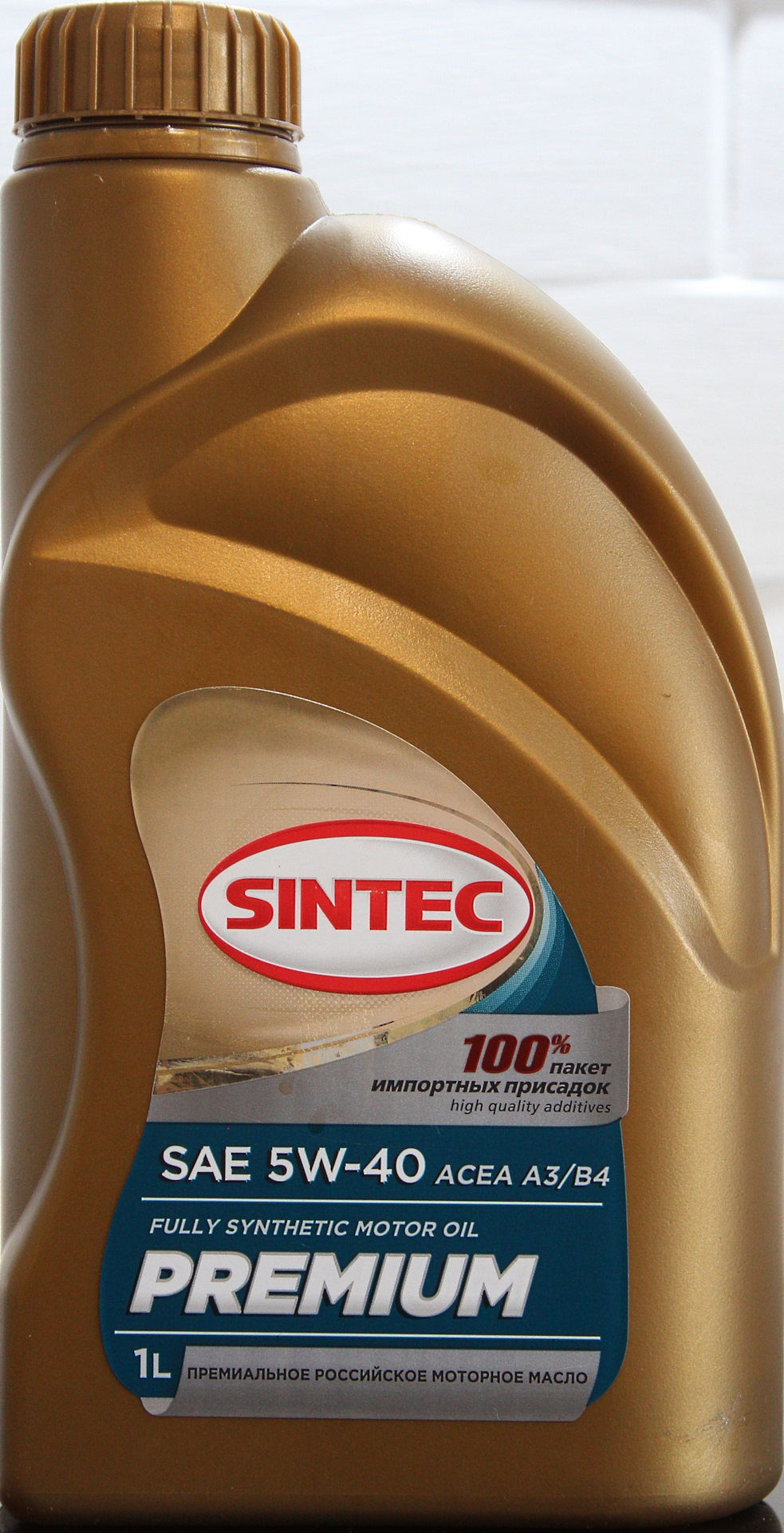 Sintec Premium 5W40 SN/CF A3/B4. Еще одно полностью синтетическое. — DRIVE2