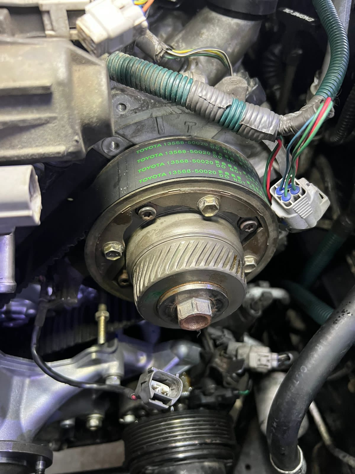 Замена ГРМ, помпы, свечей и тд — Toyota Crown Majesta (S150), 4 л, 1998 ...