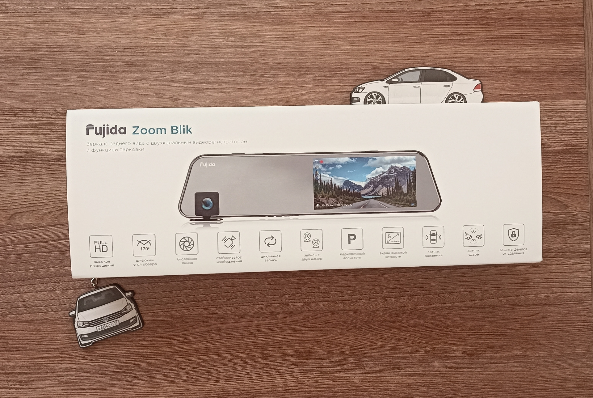 Fujida Zoom Blik Duo — видеорегистратор Full HD с двумя камерами и ...