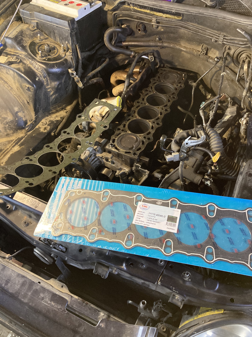 1111546040 Однослойная прокладка ГБЦ (металл-эластомер) Masuma толщина ...