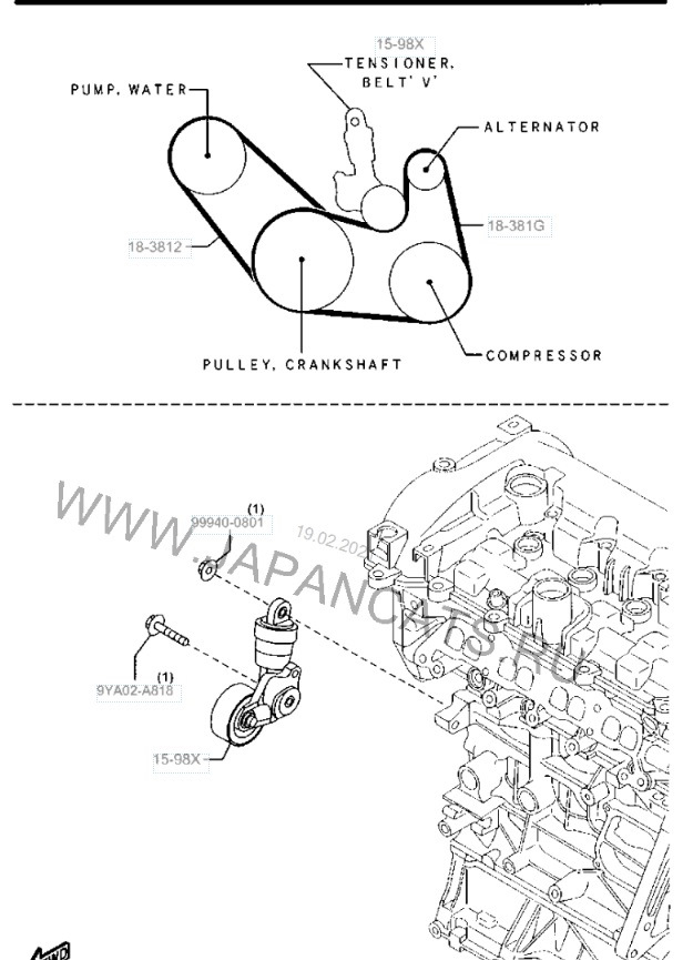 Рванул ремень гены — Mazda 6 (3G) GJ, 2,5 л, 2016 года | визит на ...