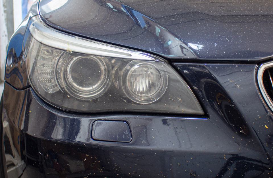 #29 "Протираем глазки" или операция по омоложению фар и ПТФ — BMW 5 ...