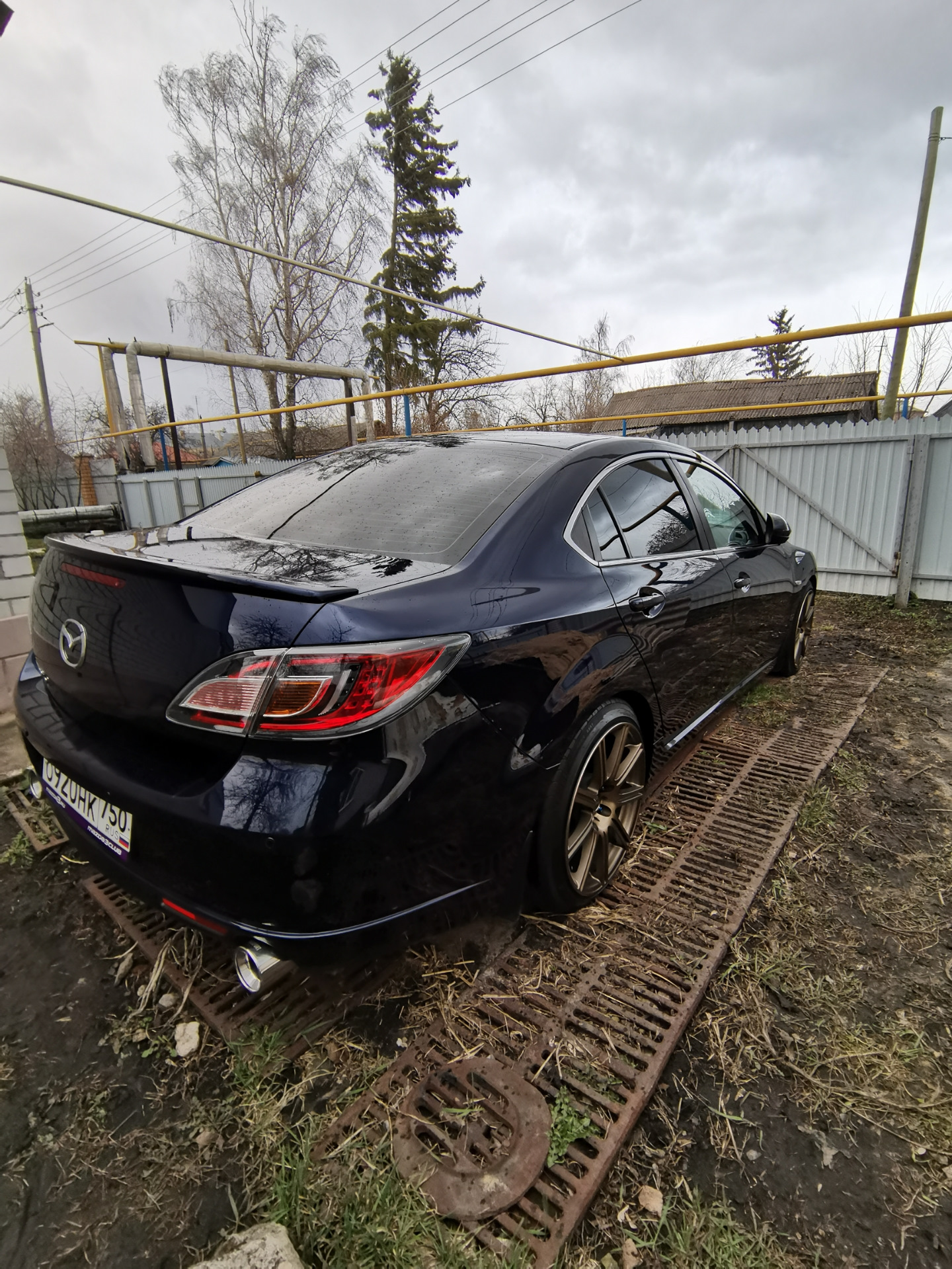 Новые диски, новая резина. A-tech 8.5-9.5 et45. Ovation 215/45 — Mazda 6 (2G) GH, 2 л, 2008 года ...