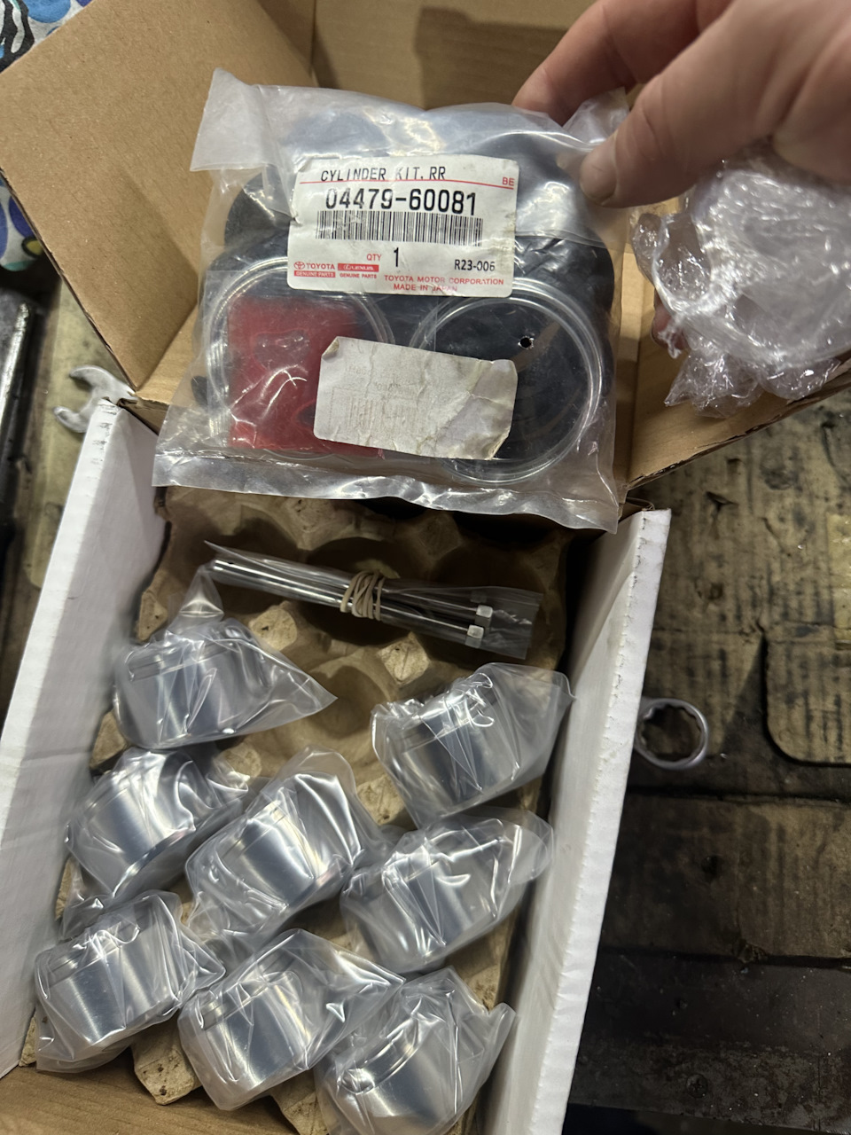 10. Ребилд тормозов на нержавейку. — Mitsubishi Pajero (4G), 3,2 л ...