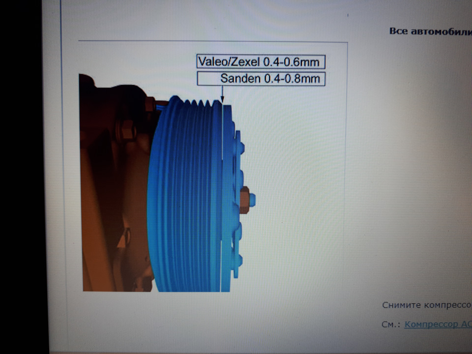 Набор проставочных колец на прижимную пластину компрессора кондиционера ...