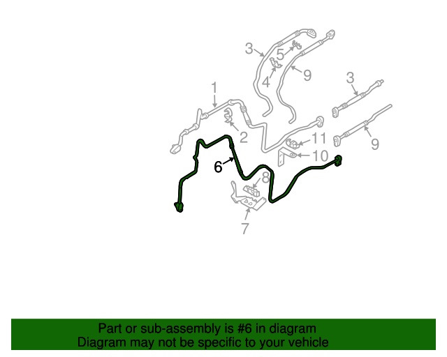 7L6820722F Трубка кондиционера VAG | Запчасти на DRIVE2