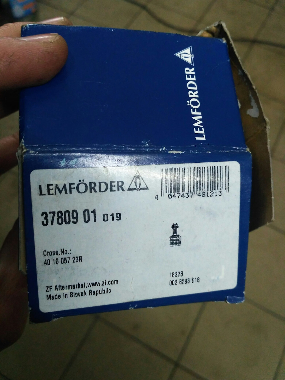 3780901 Шаровая опора LEMFORDER | Запчасти на DRIVE2