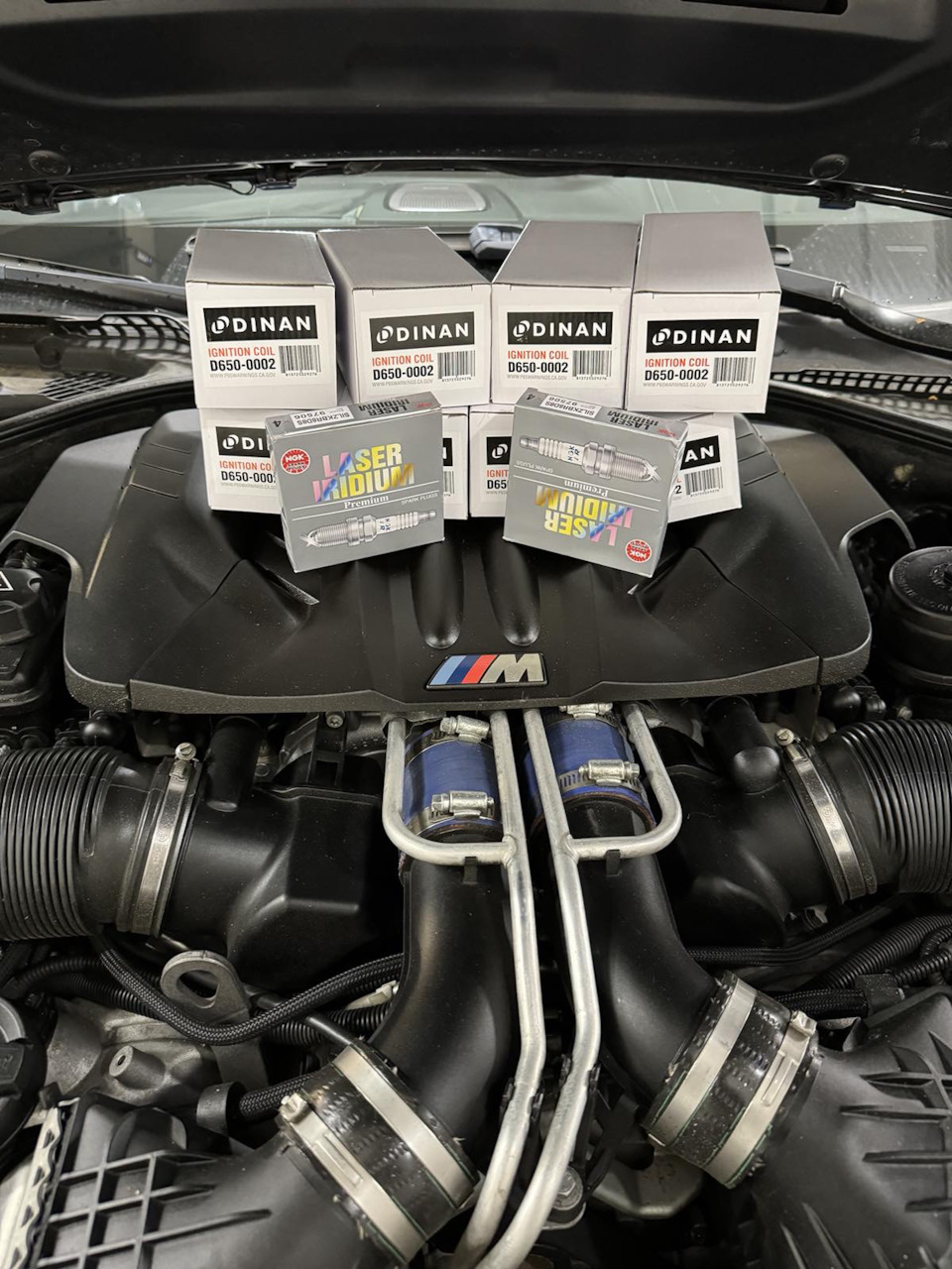 Замена катушек на DINAN — BMW M5 (F10), 4,4 л, 2013 года | расходники ...