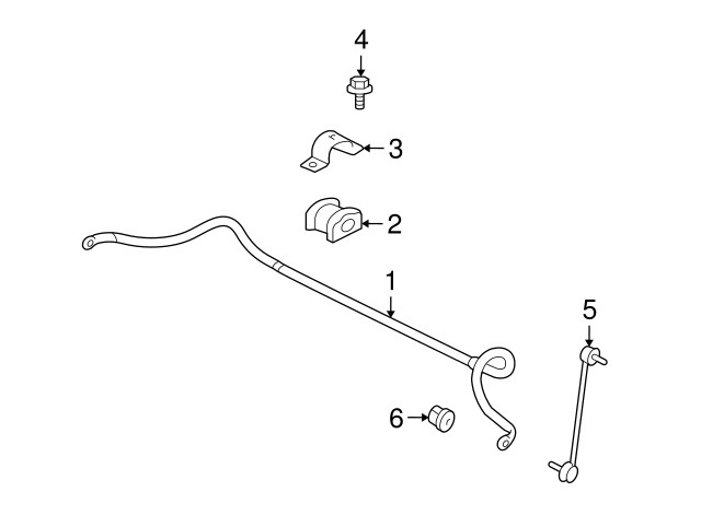 4056A015 Тяга стабилизатора передней подвески левая / Lancer 98 ...