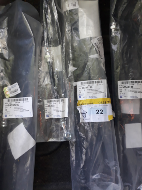 96549725 Шланг тормозной задний левый / Chevrolet Lacetti 03~ GM ...