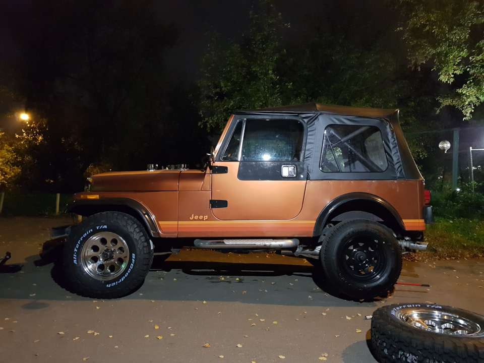 Красивые колеса — 80% успеха! Эксперименты и покупка. — Jeep CJ, 4,2 л, 1985 года | колёсные ...