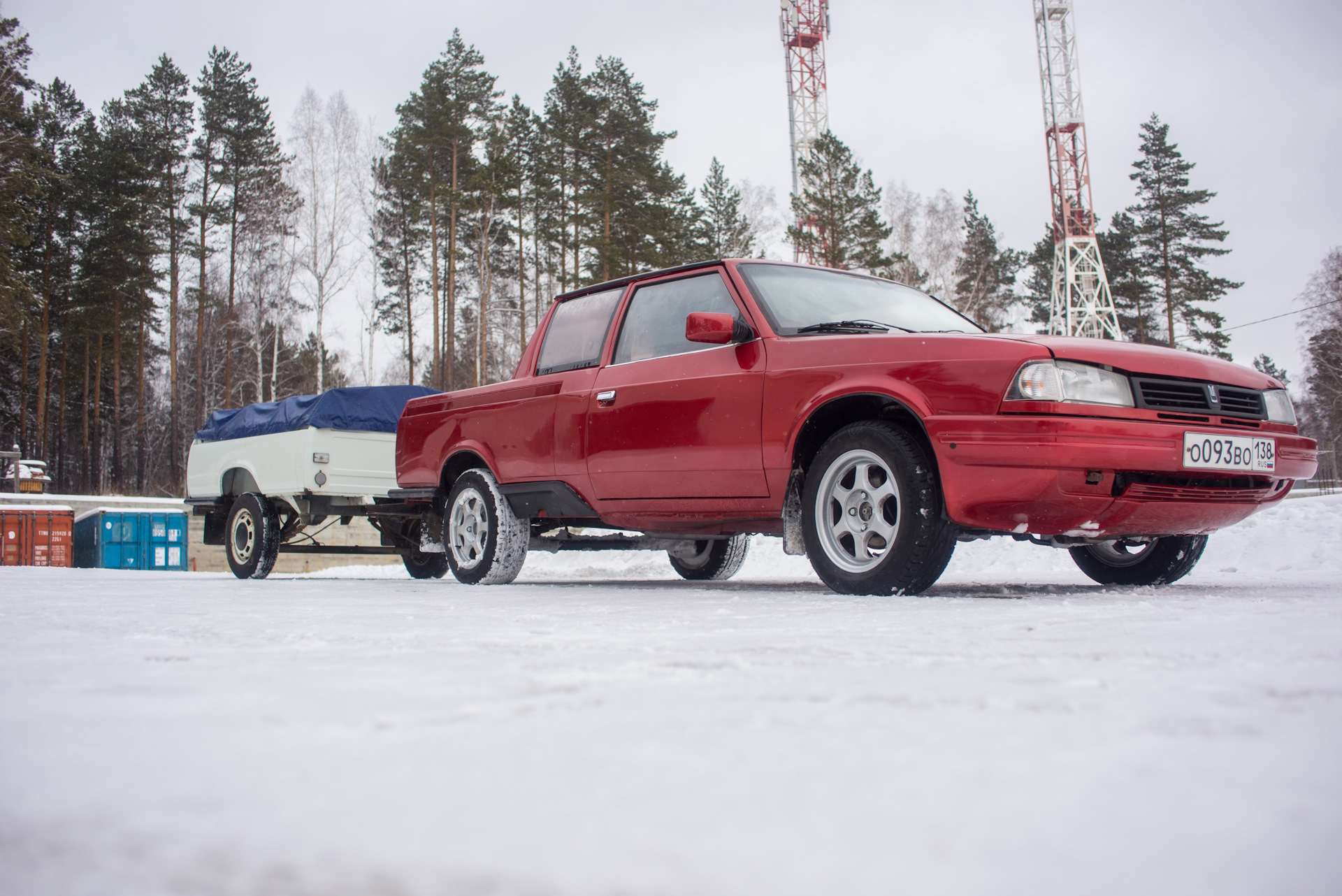 Зима — Москвич 2335, 2 л, 2001 года | фотография | DRIVE2