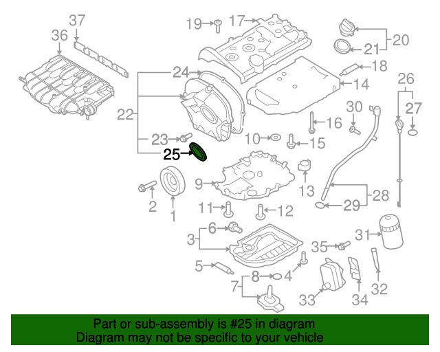 06H103171A Уплотняющее кольцо, коленчатый вал VAG | Запчасти на DRIVE2