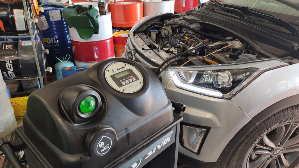 Замена ОЖ и диагностика ходовки — Hyundai Creta (1G), 2 л., 2017 года ...