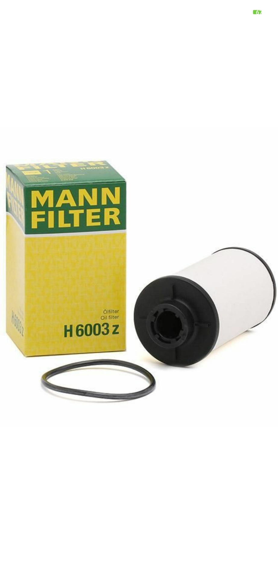 H6003Z Масляный фильтроэлемент MANN FILTER | Запчасти на DRIVE2