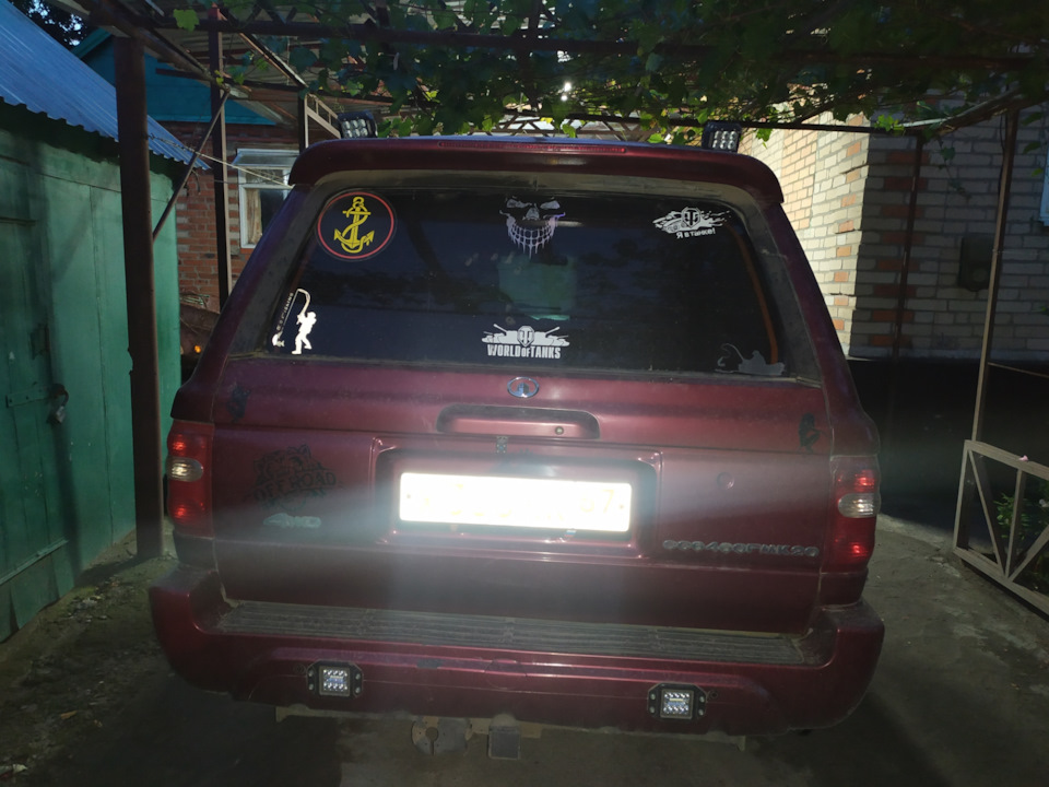 Новый спойлер и фонари заднего хода — Great Wall Safe, 2,2 л, 2008 года ...