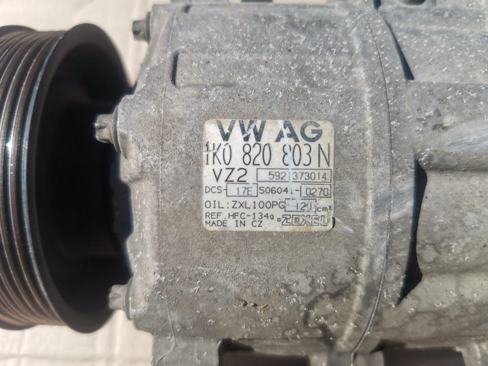 Замена компрессора кондиционера — Volkswagen Passat B6, 2 л, 2006 года ...