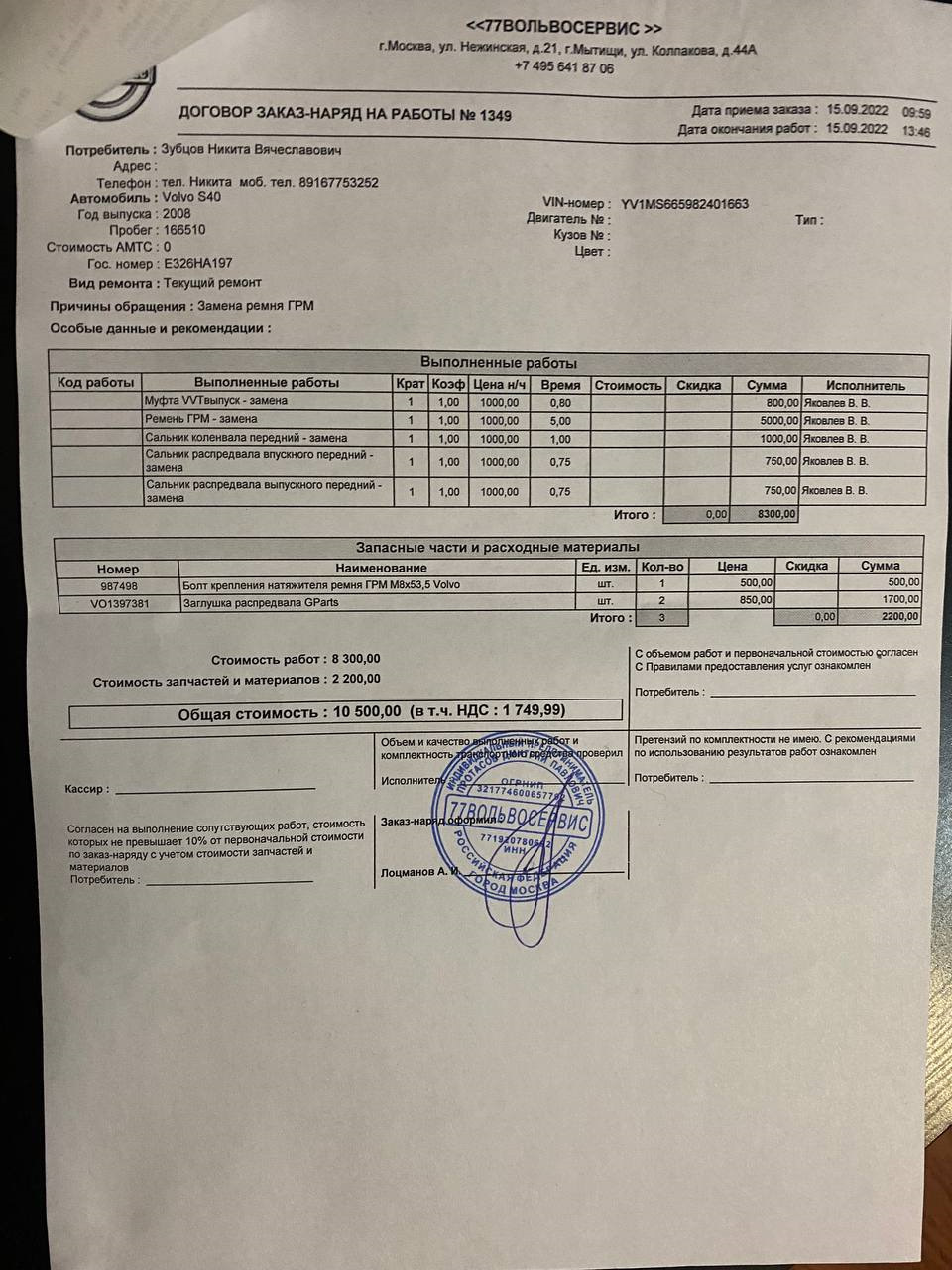 987498 Болт М8х53 Volvo | Запчасти на DRIVE2