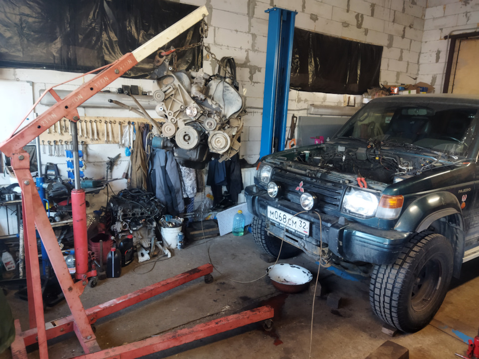 Замена 6G74 на 6G72 — Mitsubishi Pajero (2G), 3 л, 1997 года | визит на ...