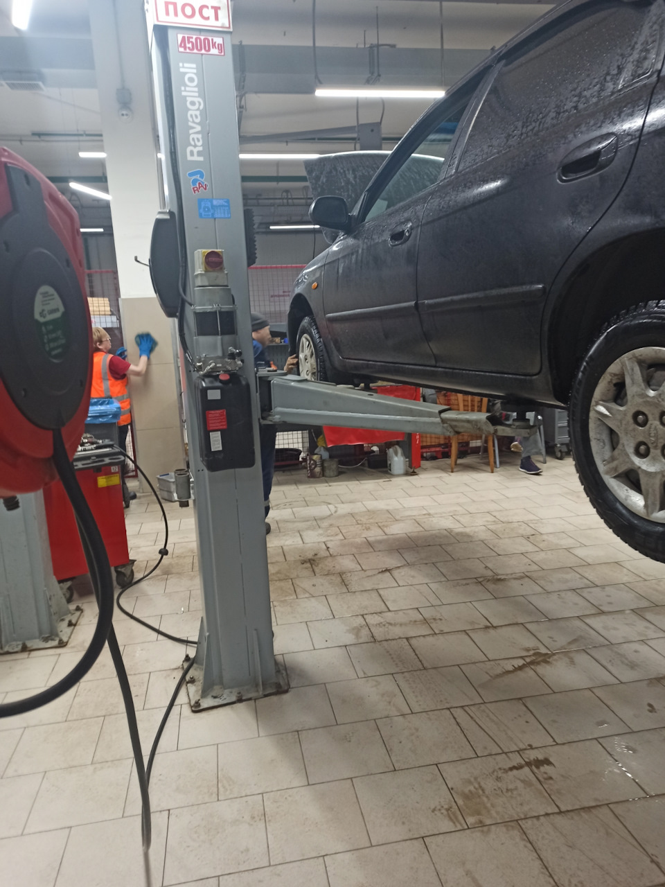 Стойки, втулки стабилизатора(стук в подвеске) — KIA Spectra, 1,6 л ...