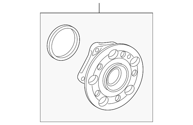 A2223340206 Ступица колеса в сборе с подшипником Mercedes | Запчасти на ...