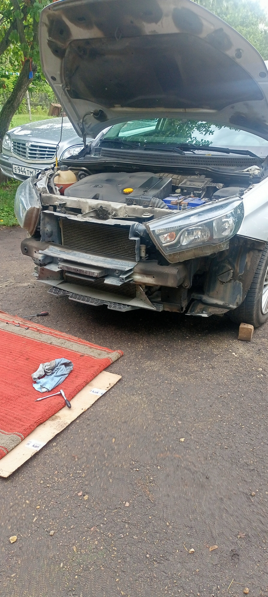 Вторая чистка радиаторов от грязи. — Lada Vesta (1G), 1,6 л, 2016 года ...