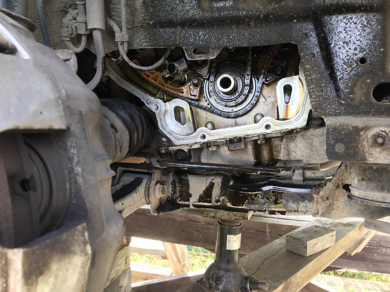 Замена комплекта ГРМ — Saab 9-3 (2G), 2 л, 2008 года | плановое ТО | DRIVE2