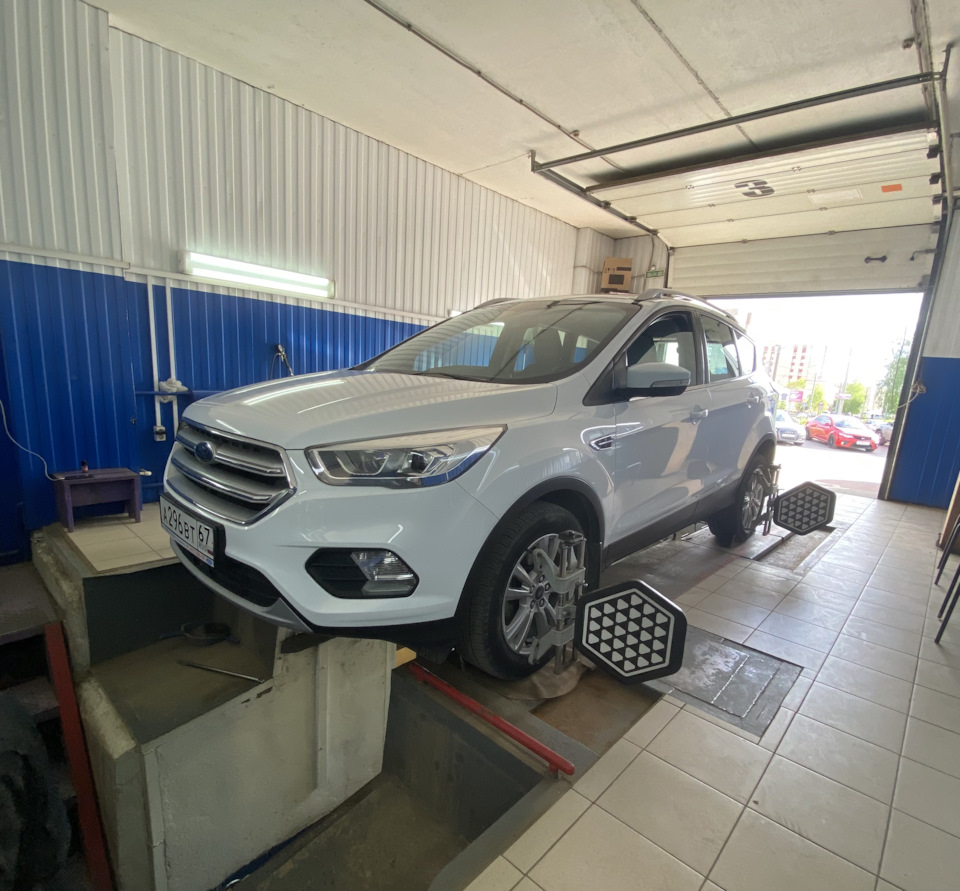 Развал-схождение #2 — Ford Kuga (2G), 2,5 л, 2017 года | плановое ТО | DRIVE2