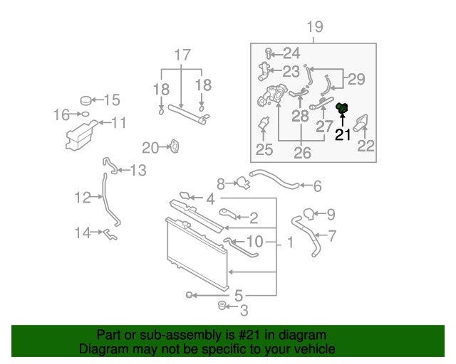 2550035540 Термостатический регулируемый клапан системы охлаждения KIA ...