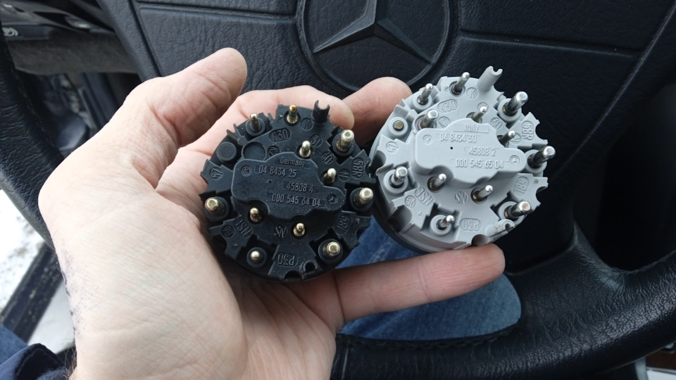 W140 S500 — 131 Меняем переключатель света на новый — Mercedes-Benz S ...