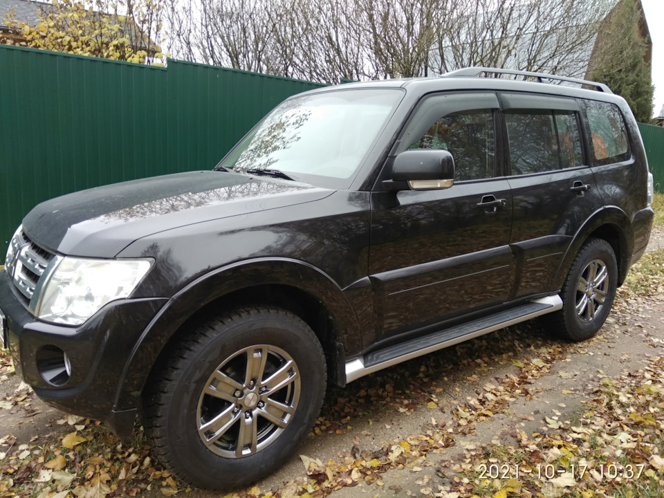 #007 Зимний шиномонтаж — Mitsubishi Pajero (4G), 3 л, 2013 года ...