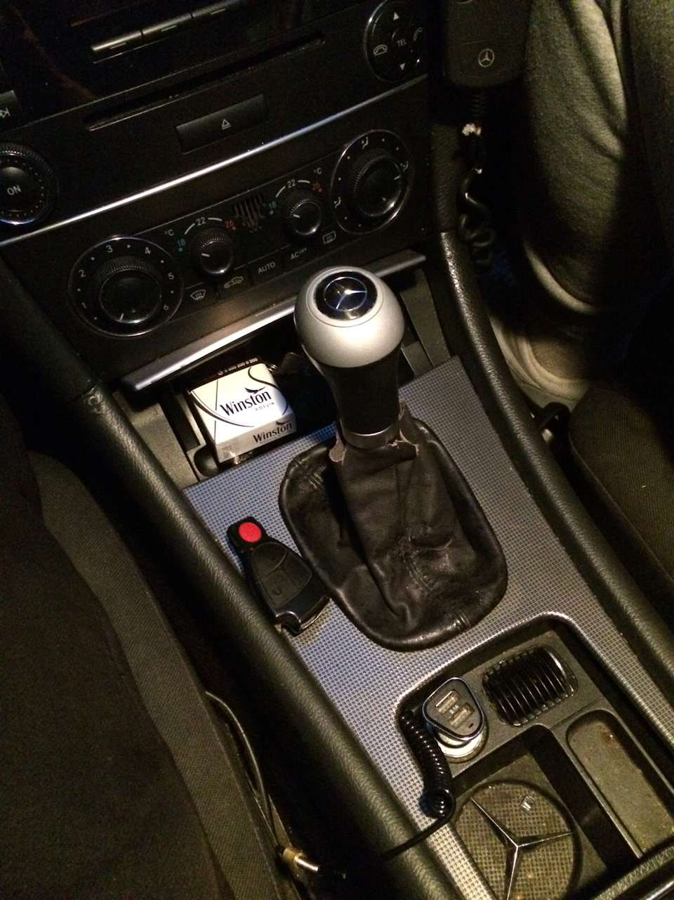 Чехол кулисы кпп — Mercedes-Benz C-Class (W203), 5 л, 2001 года ...