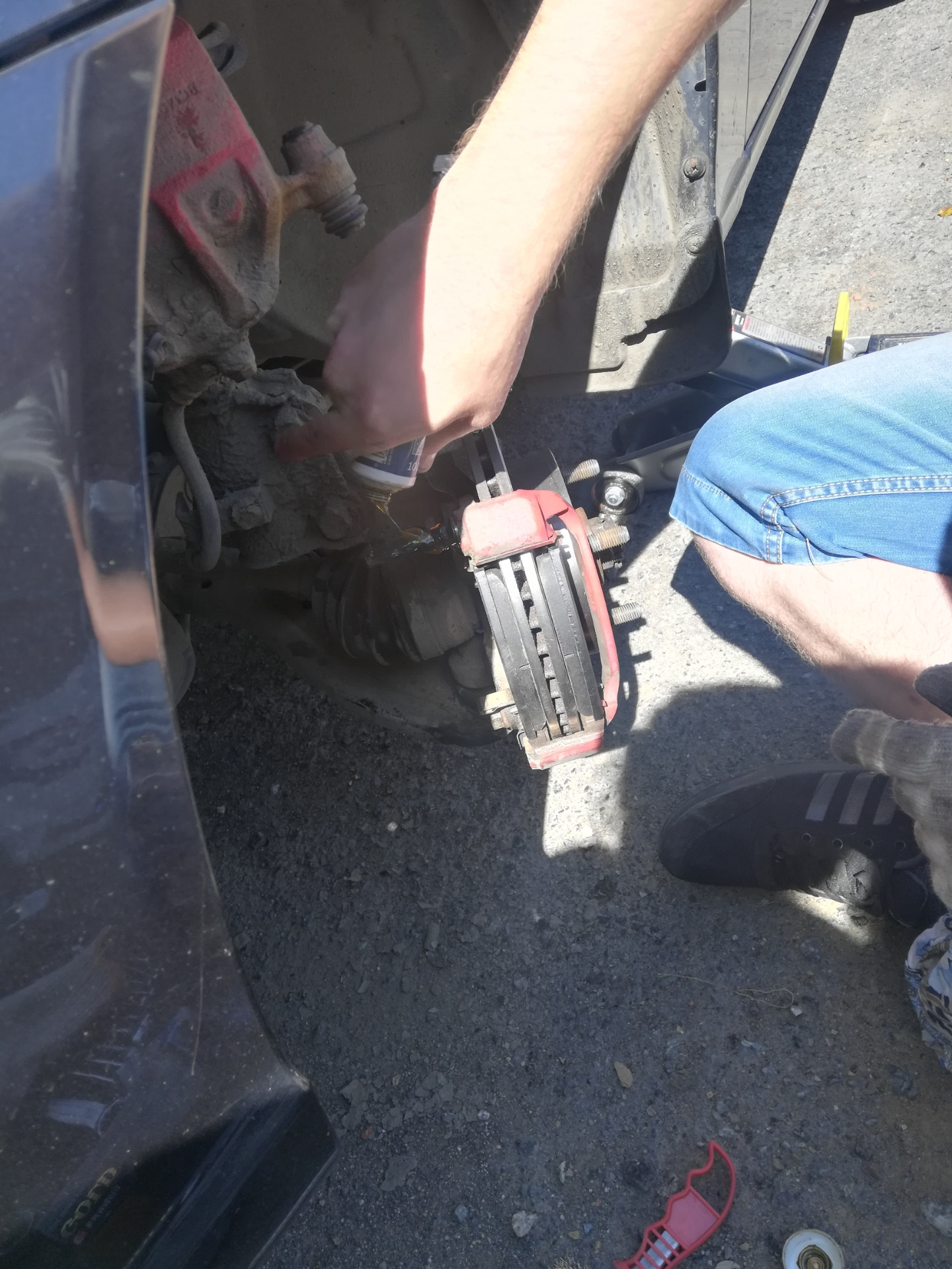 Тормозные диски AMD колодки голд — Hyundai Accent (2G), 1,5 л, 2008 ...