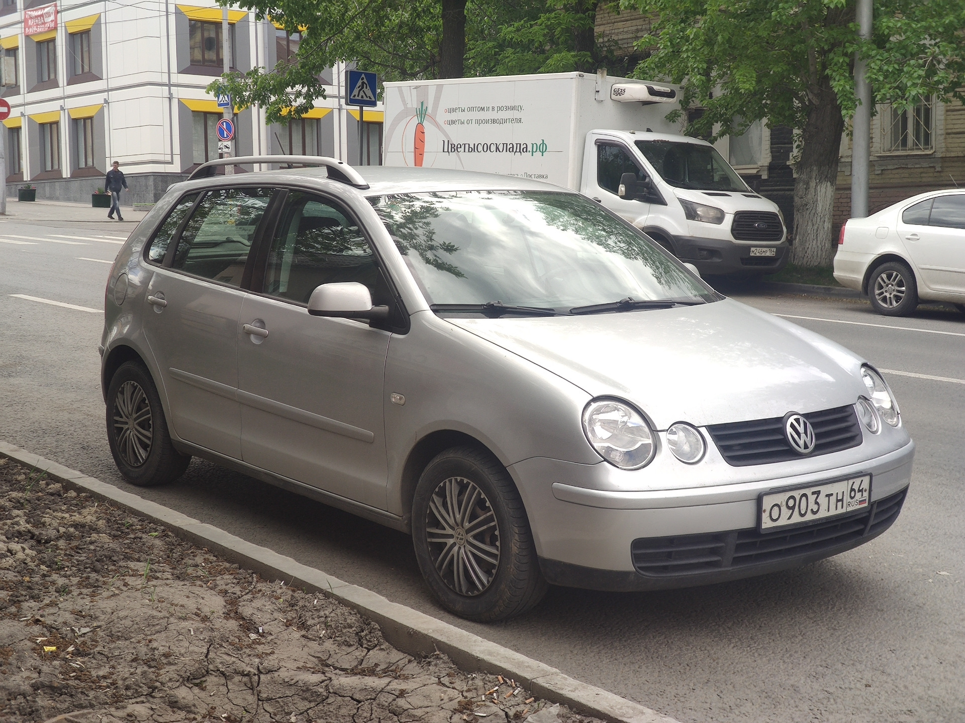 Рейлинги примерка — Volkswagen Polo Hatchback Mk4, 1,4 л, 2004 года ...