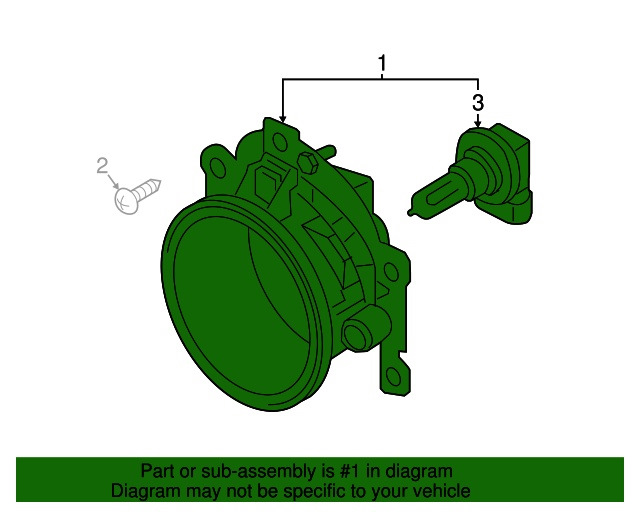 8321A669 ФАРА ПРОТИВОТУМАННАЯ ЛЕВАЯ=ПРАВАЯ OUTLANDER NEW 15- Mitsubishi ...
