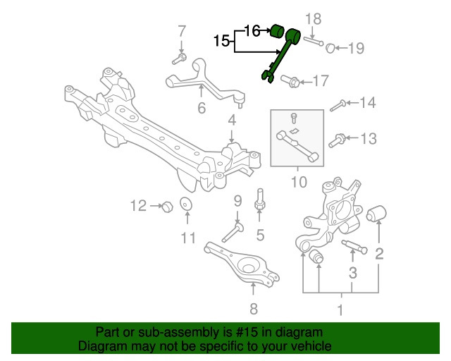 552703K010 Рычаг задней подвески KIA HYUNDAI | Запчасти на DRIVE2