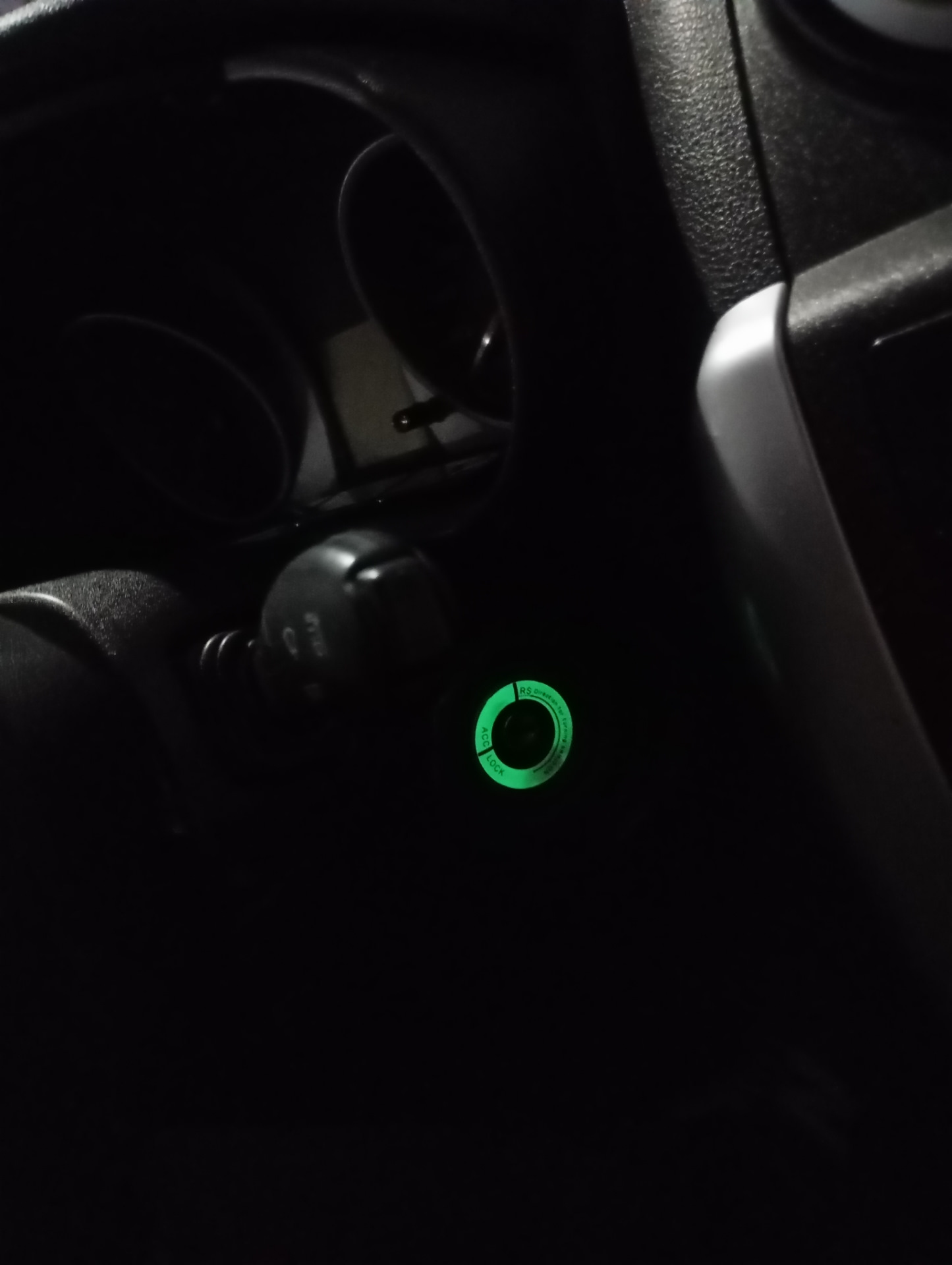 Наклейка-подсветка замка зажигания — Lada Granta Sport, 1,6 л, 2014 ...