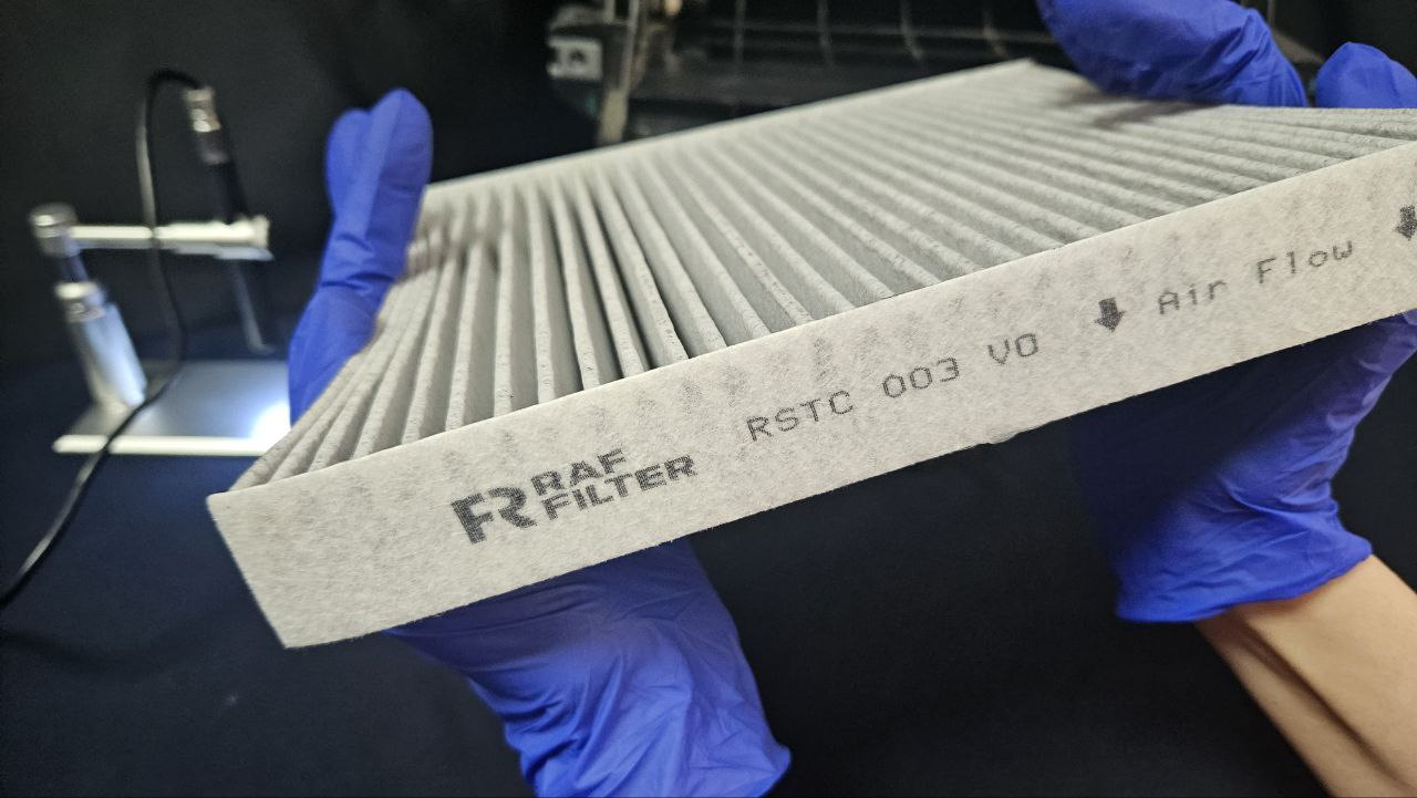 Сравнение угольных фильтров RAF FILTER RSTC003VO и ОРИГИНАЛ на Haval F7 ...