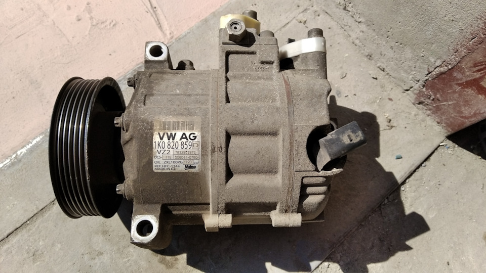 Замена компрессора кондиционера — Volkswagen Passat B6, 2 л, 2007 года ...