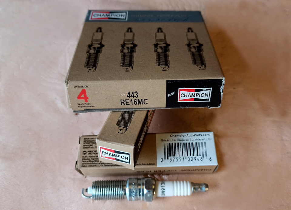 RE16MC Свеча зажигания 2.4 01- CHAMPION | Запчасти на DRIVE2